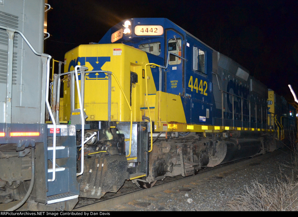 CSX GP38-2 4442 trails on C764-09